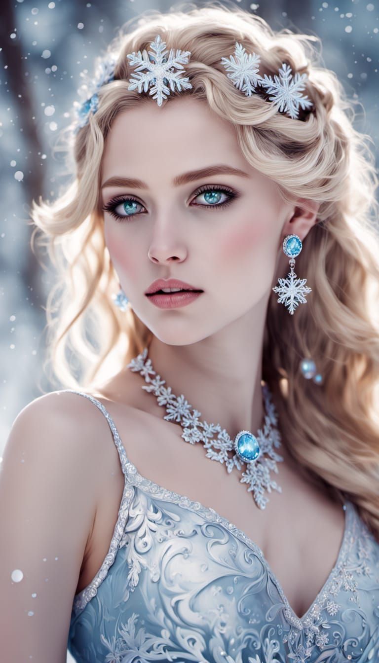 Snow Girl - Ethereal Winter Ice Queen