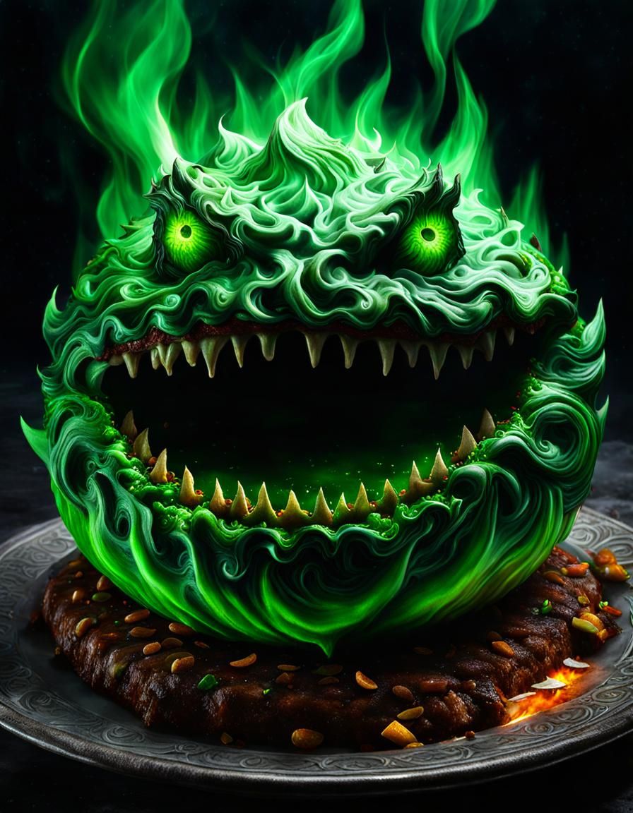 Pie Monster - AI Generated Artwork - NightCafe Creator