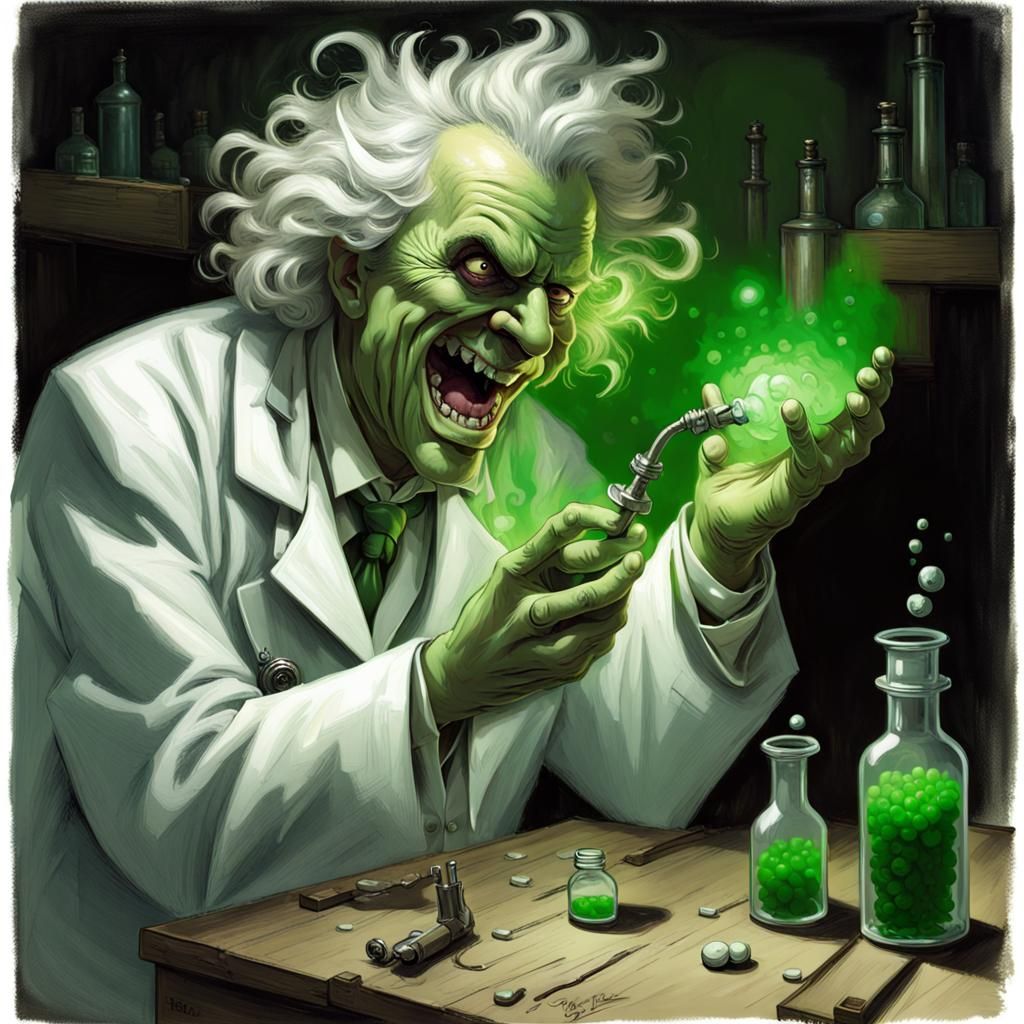 Zombie Scientist - AI Generated Artwork - NightCafe Creator