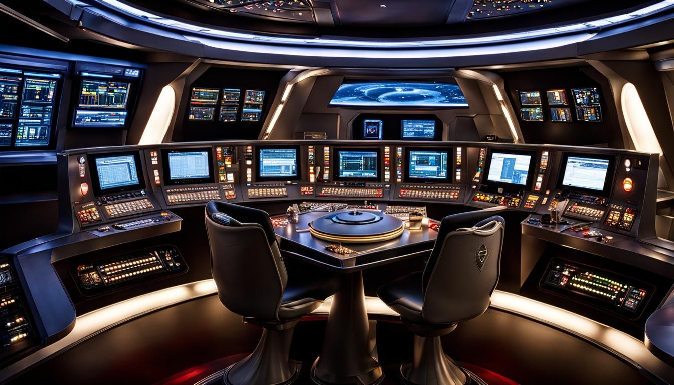 Starship command bridge. - AI Generated Artwork - NightCafe Creator