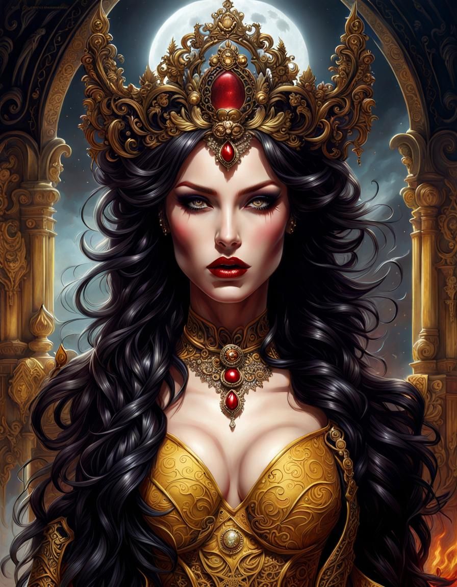 dark gothic queen - AI Generated Artwork - NightCafe Creator