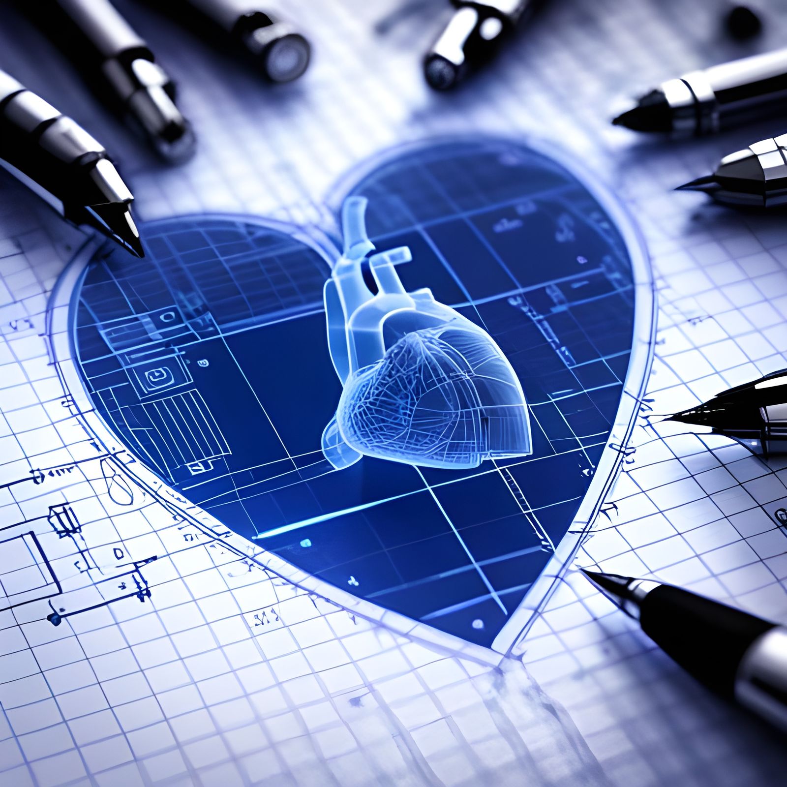 Conceptual Rehab Drawing of A Heart - AI Generated Artwork - NightCafe ...