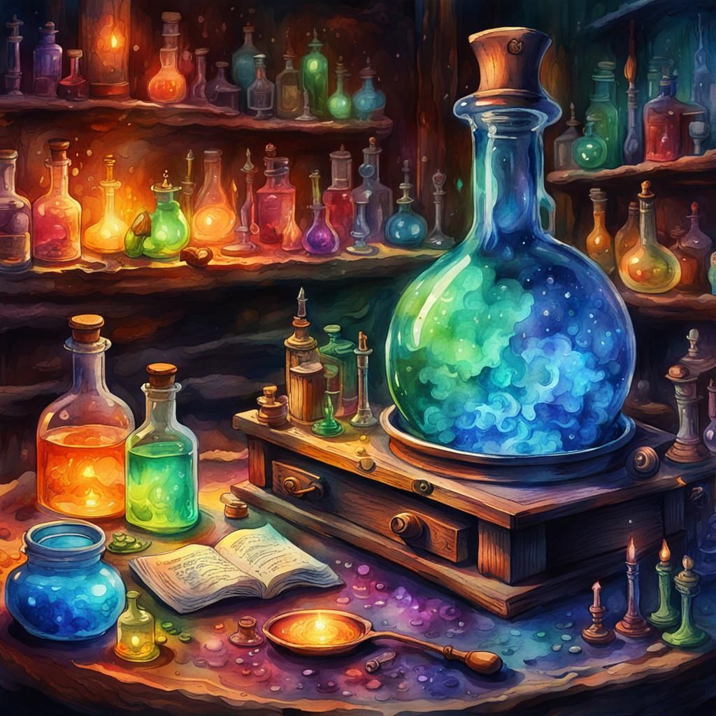 Alchemy Table - AI Generated Artwork - NightCafe Creator