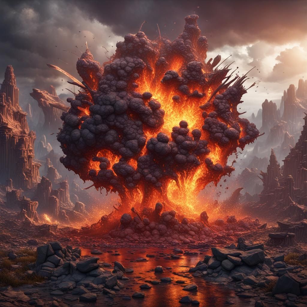 An earth shattering KABOOM! - AI Generated Artwork - NightCafe Creator
