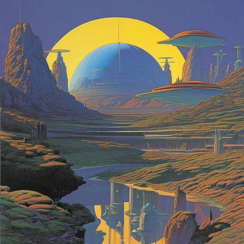 by Moebius - AI Generated Artwork - NightCafe Creator