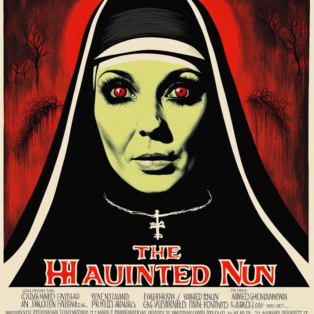 The Haunted Nun, 1976 - AI Generated Artwork - NightCafe Creator