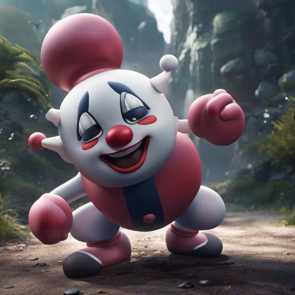 Realistic Mr. Mime pokemon - AI Generated Artwork - NightCafe Creator