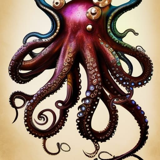 Octopus, - AI Generated Artwork - NightCafe Creator