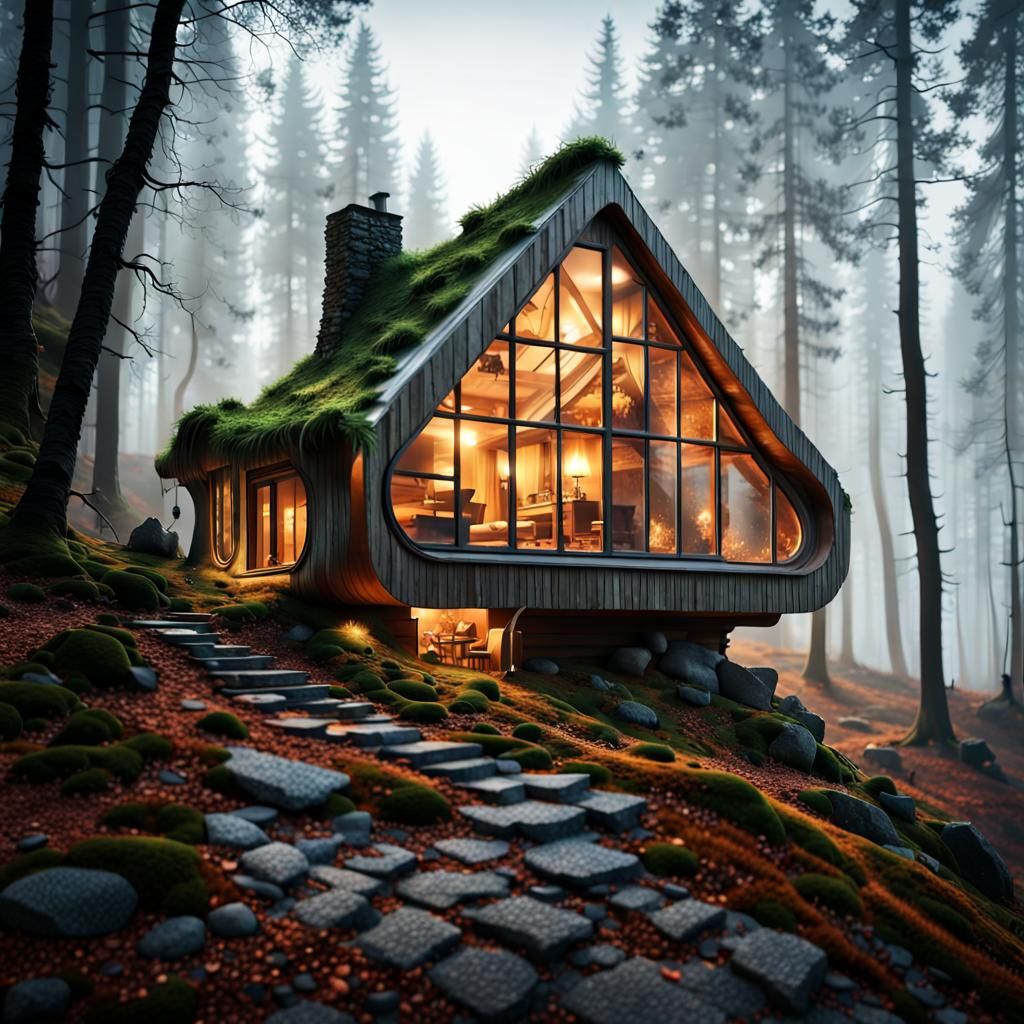 Abstract Home Architecture pt.9 - AI Generated Artwork - NightCafe Creator