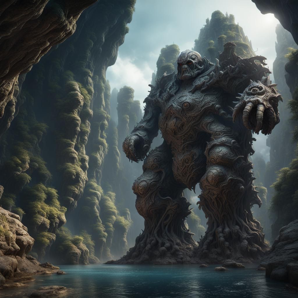 Ancient golem - AI Generated Artwork - NightCafe Creator