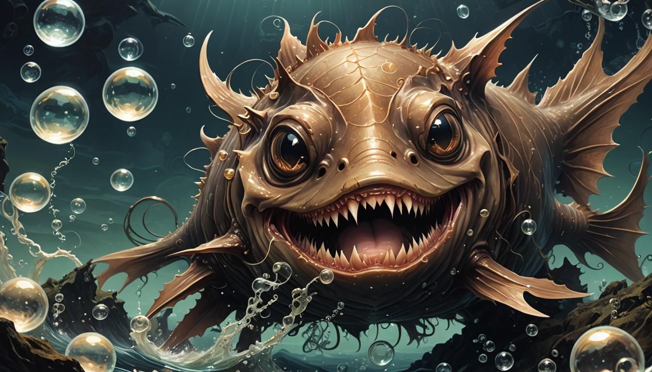 dark horror, close up portrait of light brown h. p. lovecraft horror ...