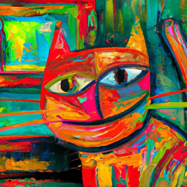 Kandinsky cat - AI Generated Artwork - NightCafe Creator