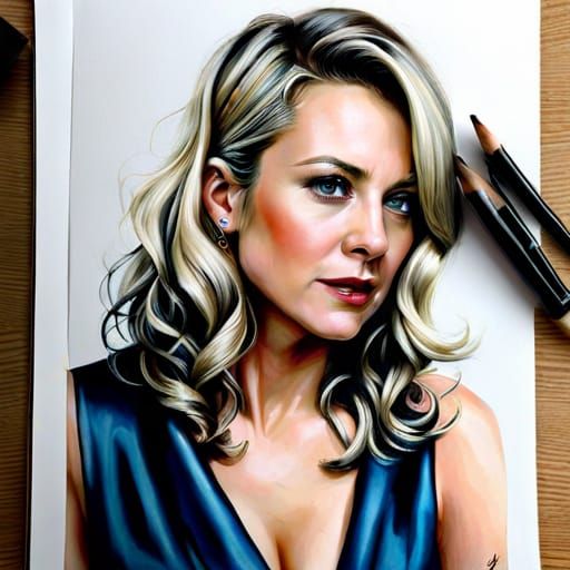 Jane Connell - Jane Connell: Hyperrealistic Portrait of a Ce...