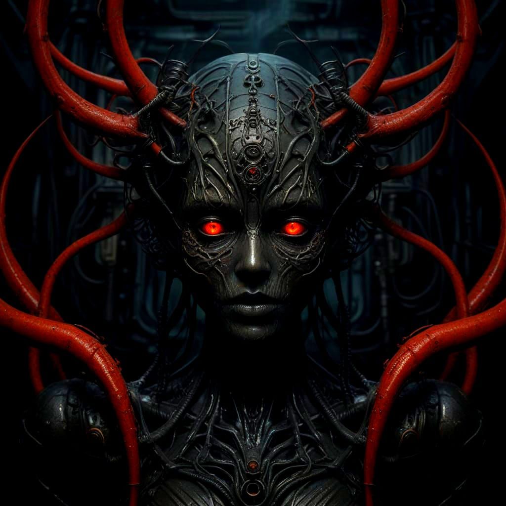 The Biomechanical Hive-Mind Queen - The Biomechanical Hive-M...