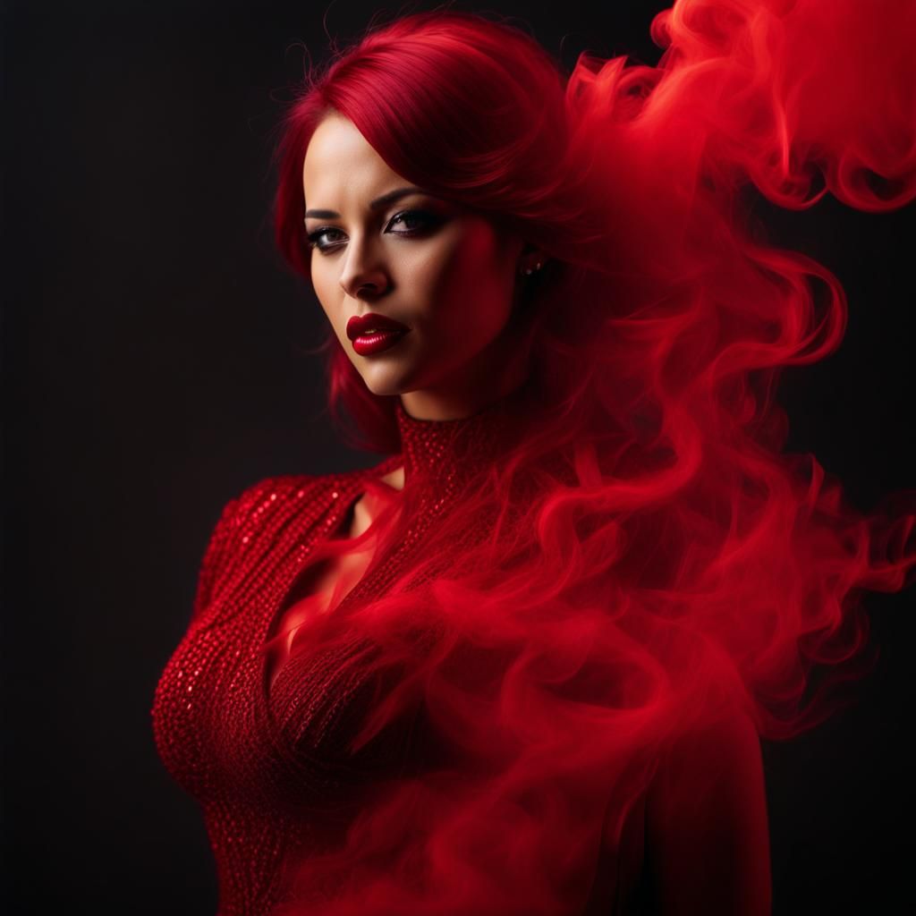 Red She Devil - AI Generated Artwork - NightCafe Creator