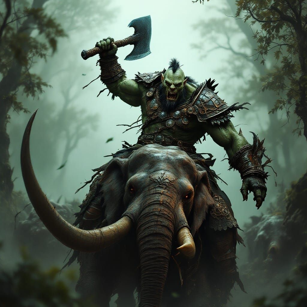 Orc Warrior - Epic Orc Warrior in Hyper-Realistic Cinematic ...