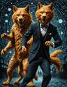 Binary Code Dream ginger sly gentleman "reverse werewolf" dancing madly ...