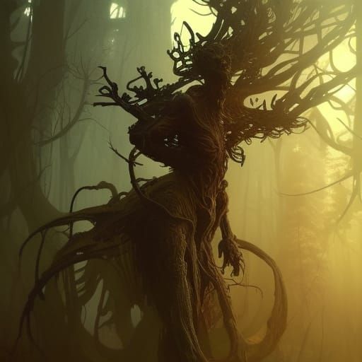 Tree Demon - AI Generated Artwork - NightCafe Creator