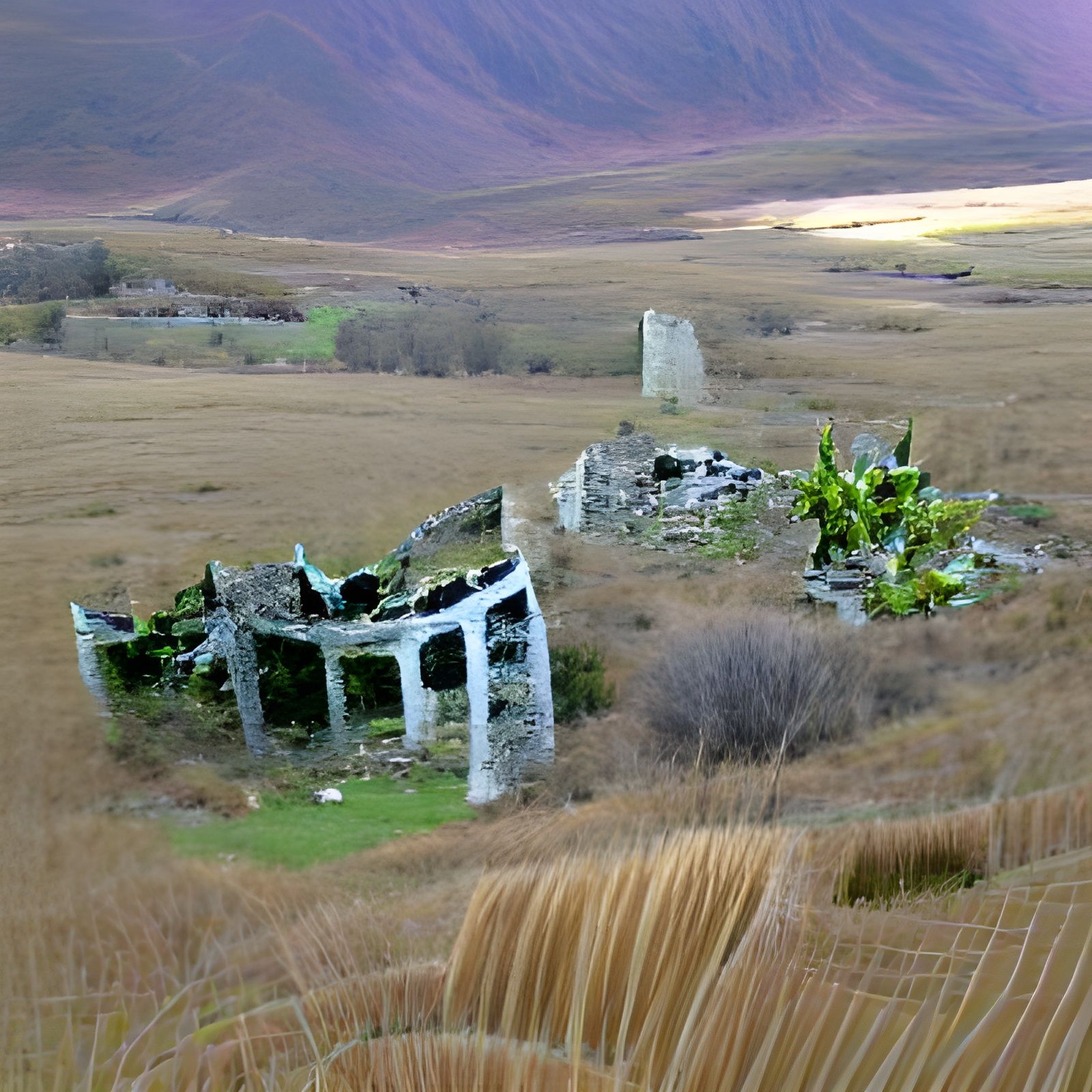 Windswept Valley Farm Ruins : r/nightcafe