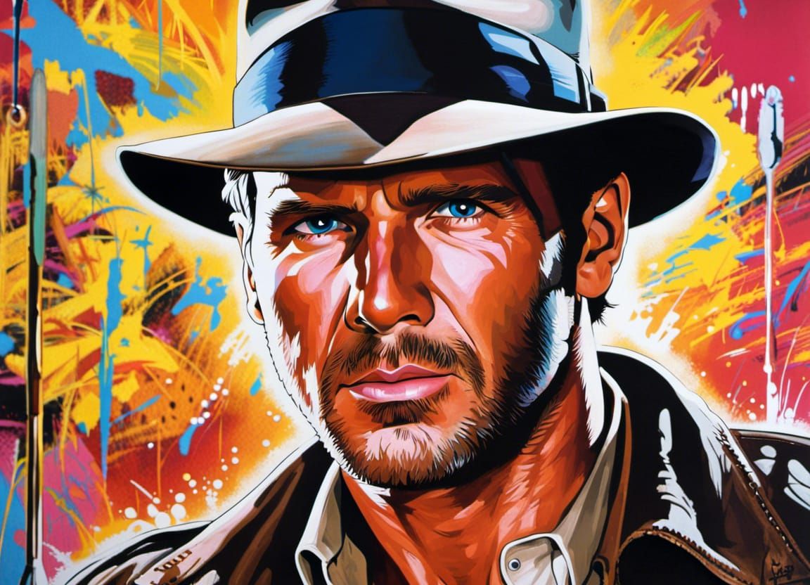 Harrison Ford as Indiana Jones - AI Generated Artwork - NightCafe Creator