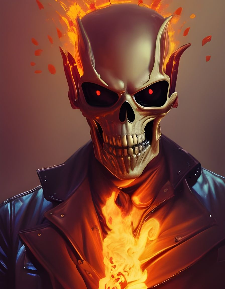 Ghost Rider - AI Generated Artwork - NightCafe Creator