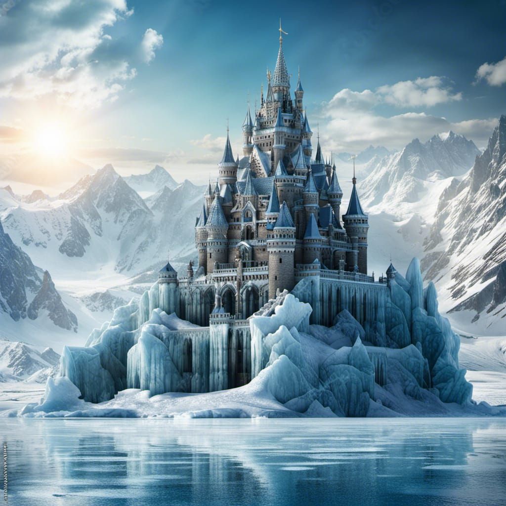 Ice tower - AI Generated Artwork - NightCafe Creator