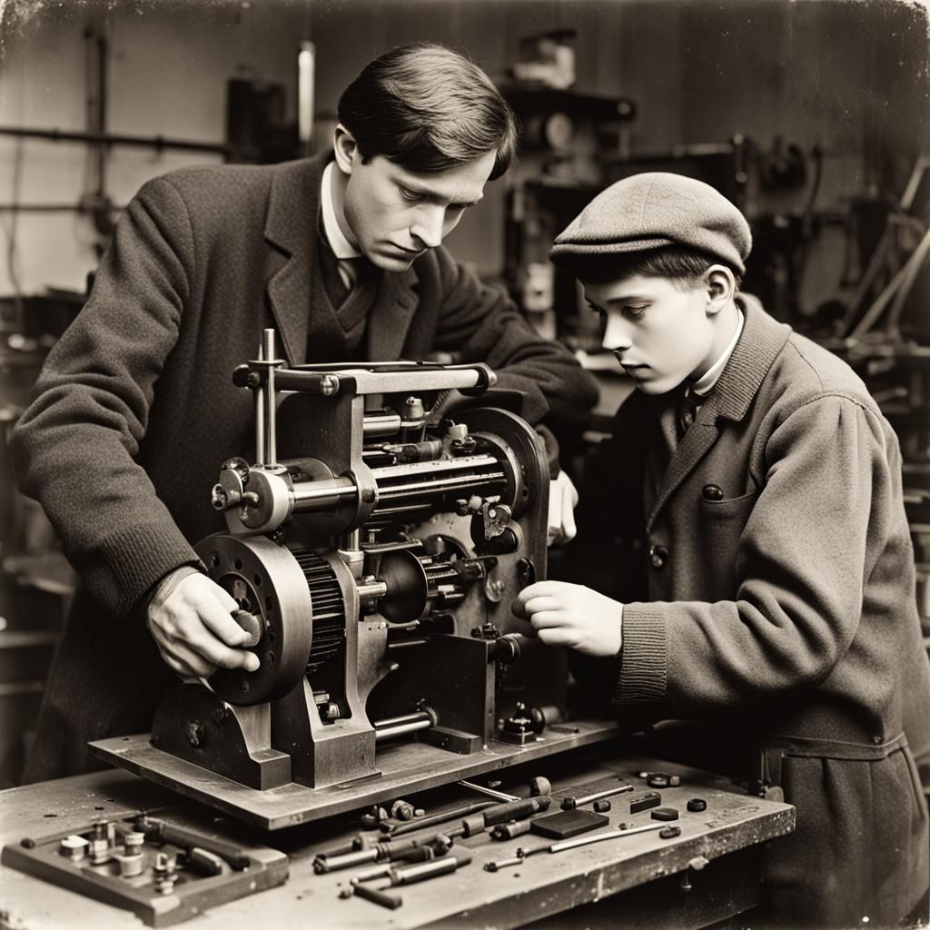 Master and apprentice - AI Generated Artwork - NightCafe Creator