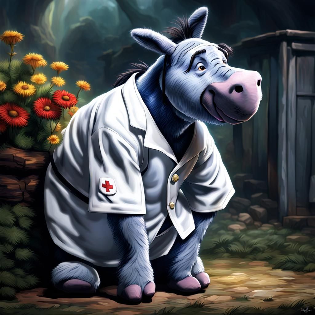 Eeyore - AI Generated Artwork - NightCafe Creator