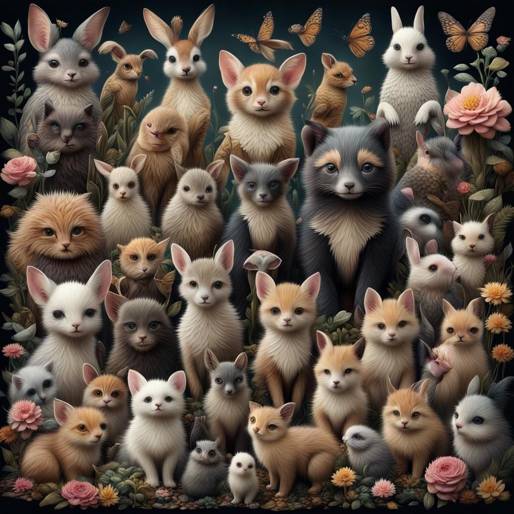 World full of cute. - AI Generated Artwork - NightCafe Creator