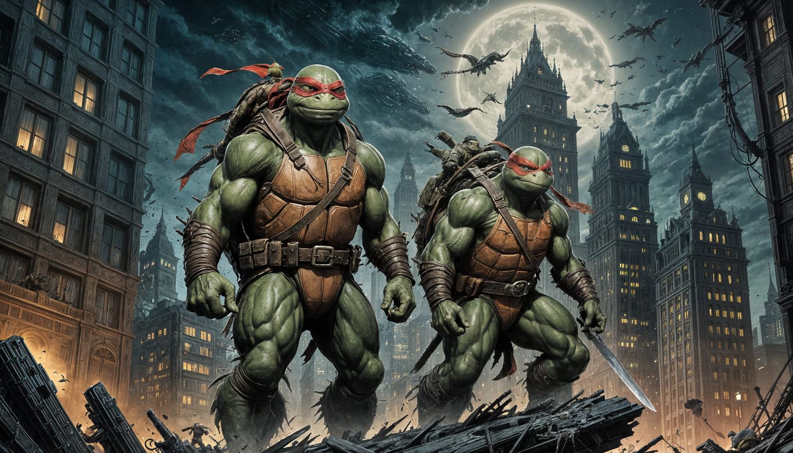 teenage mutant ninja turtles - Ninja Turtles Leap Through Go...