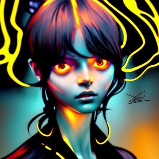 Black Doe Eyes. - AI Generated Artwork - NightCafe Creator