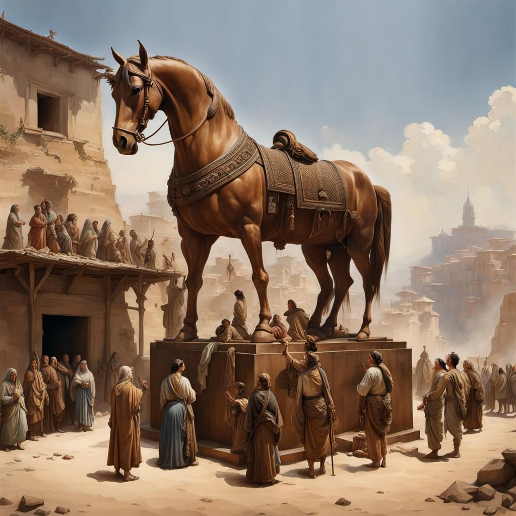 The Trojan Horse - AI Generated Artwork - NightCafe Creator