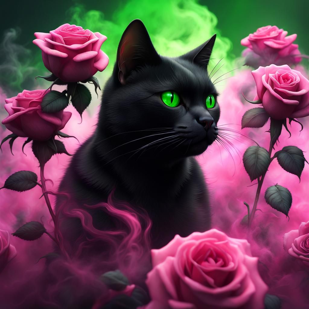 rosa cat - AI Generated Artwork - NightCafe Creator