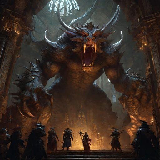 Facing the final boss - AI Generated Artwork - NightCafe Creator