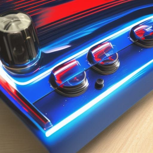 Neon distortion - AI Generated Artwork - NightCafe Creator