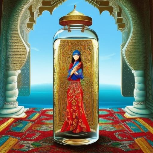 Genie In A Bottle 3 Ai Generated Artwork Nightcafe Creator