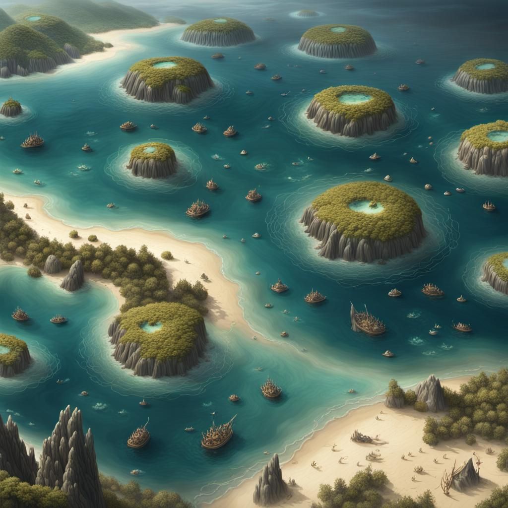 Mermaid Islands - AI Generated Artwork - NightCafe Creator