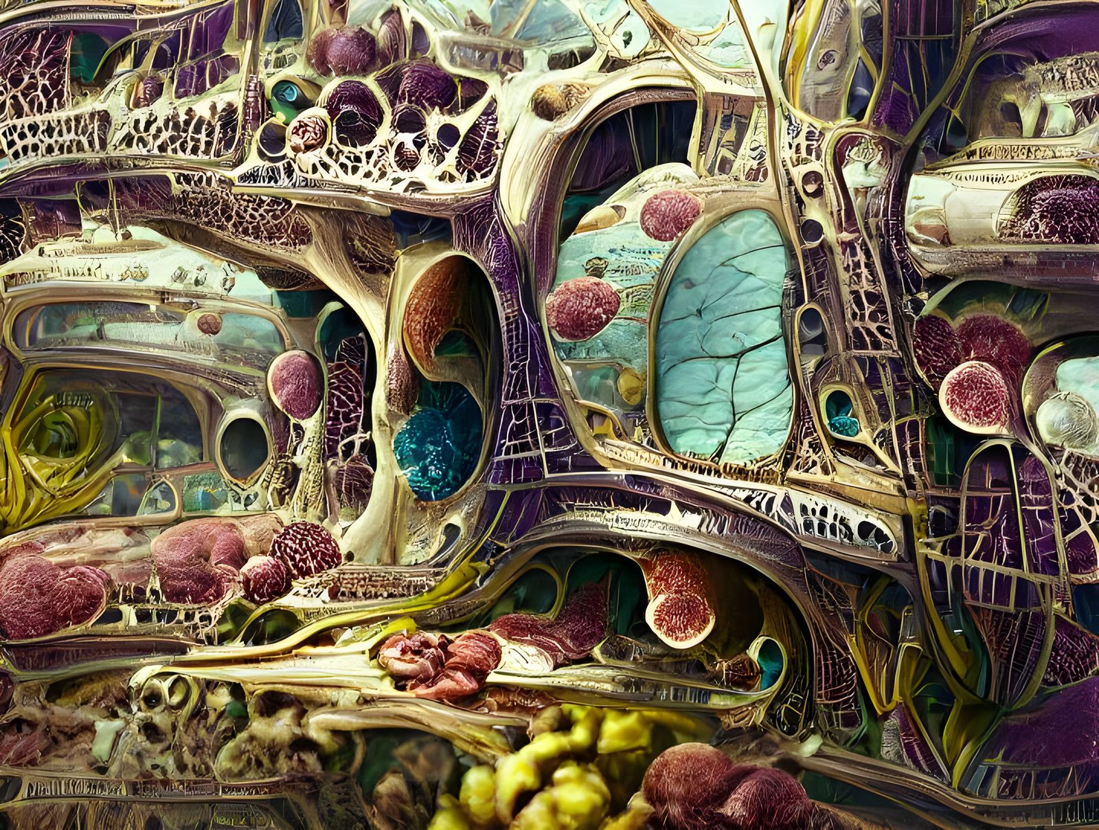 Prokaryotic cellscape - AI Generated Artwork - NightCafe Creator