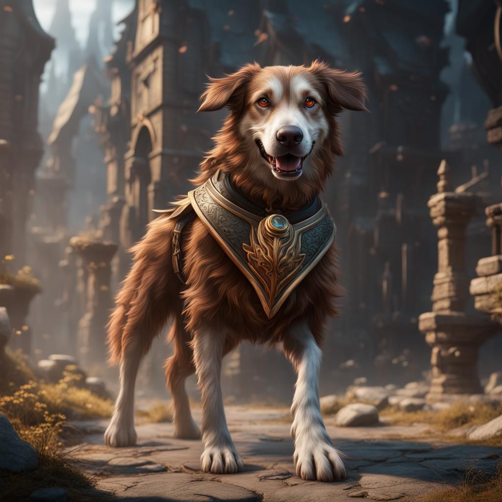Brave dog - AI Generated Artwork - NightCafe Creator