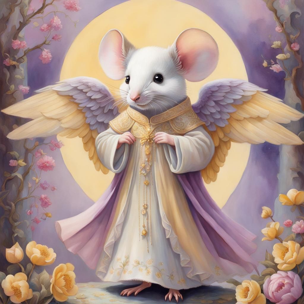 Mouse angel - AI Generated Artwork - NightCafe Creator