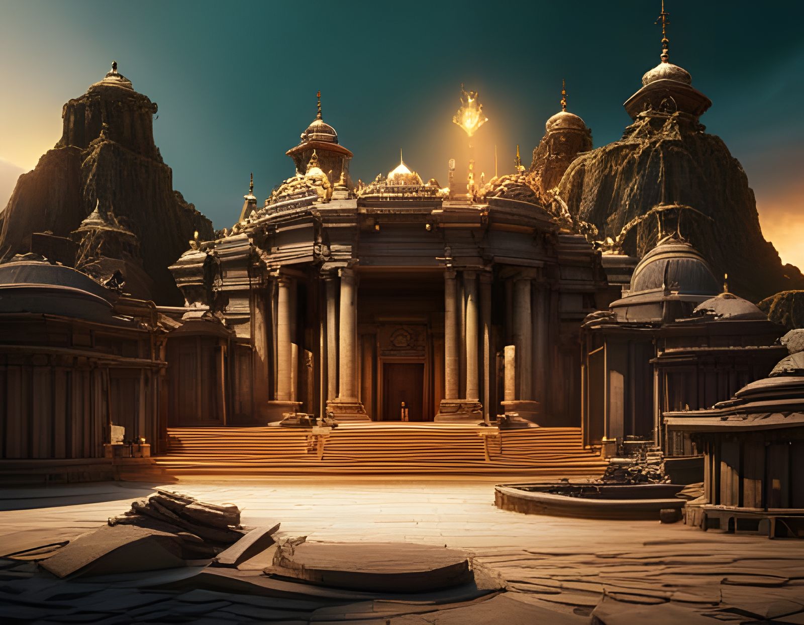 Temple of Doom - AI Generated Artwork - NightCafe Creator