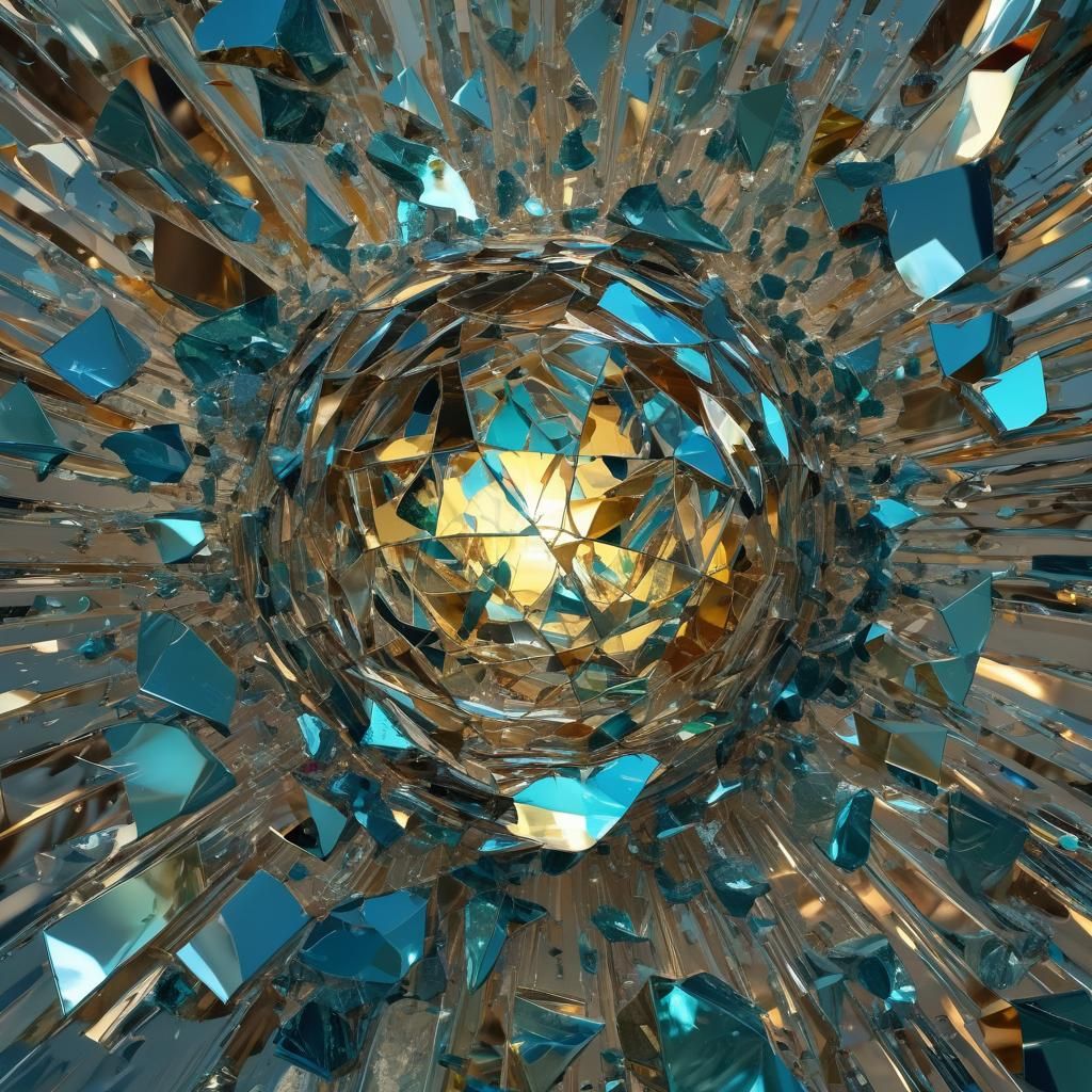 Shattered Sphere - AI Generated Artwork - NightCafe Creator