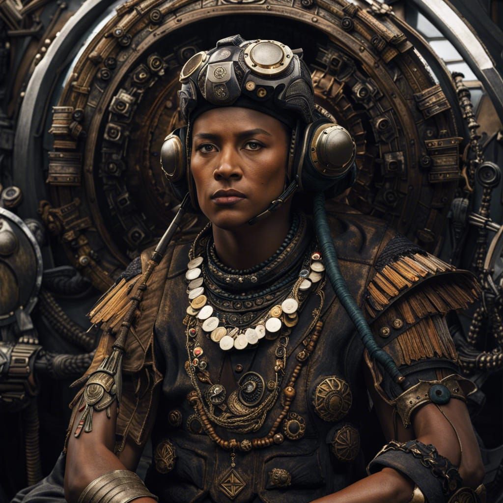 Primitive Steampunk Pilot - AI Generated Artwork - NightCafe Creator