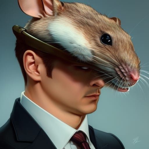Rat / Man - AI Generated Artwork - NightCafe Creator