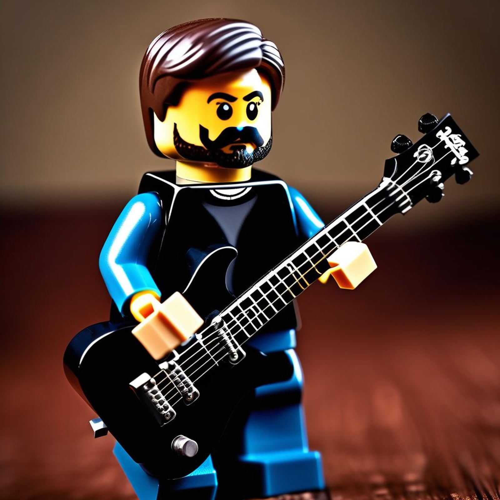 Lego Minifigures: playing electric guitar - AI Generated Artwork ...