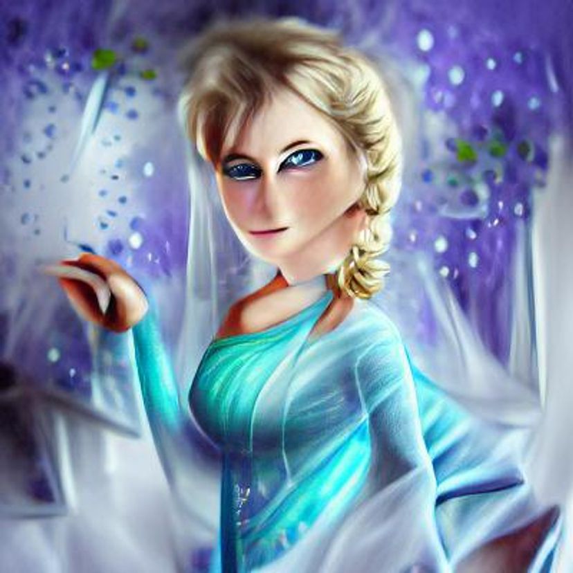Elsa from Frozen deviantart - AI Generated Artwork - NightCafe Creator