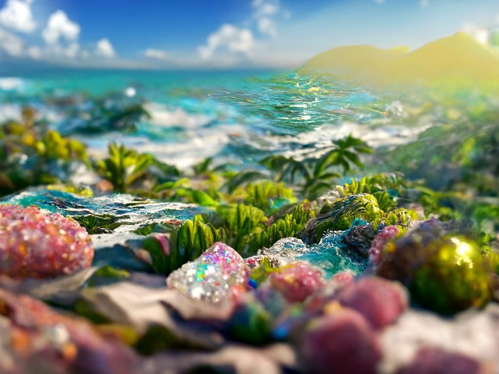 Tropical Seascape - AI Generated Artwork - NightCafe Creator