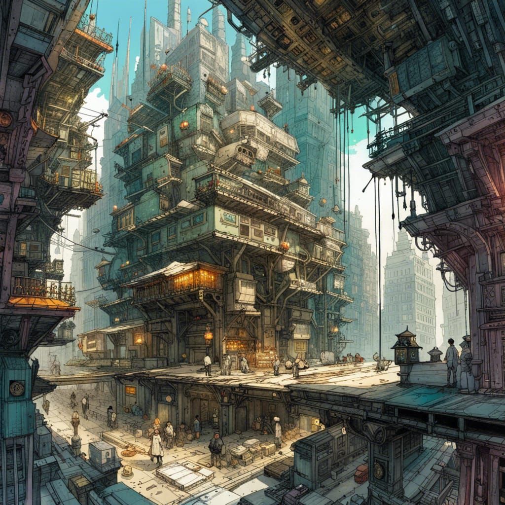 City rebuilding after the Apocalypse, ver. 2 - AI Generated Artwork ...