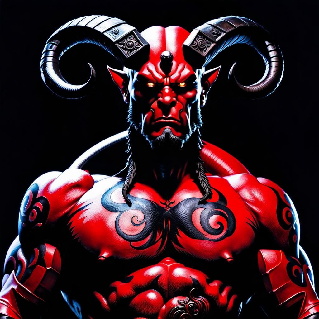 Hellboy - AI Generated Artwork - NightCafe Creator