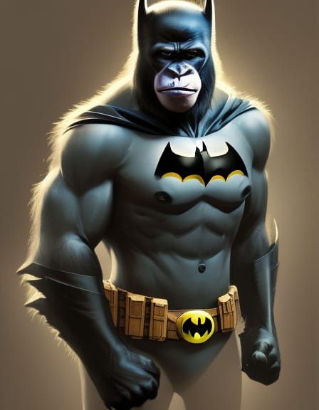 Ape Batman - AI Generated Artwork - NightCafe Creator